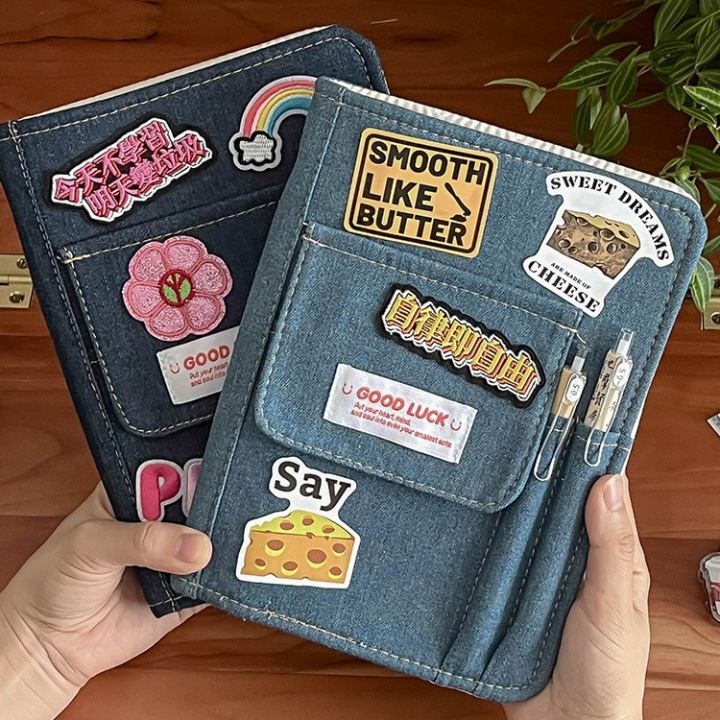 Vintage denim handbook sweet cool girl binder high-value hardshell ...