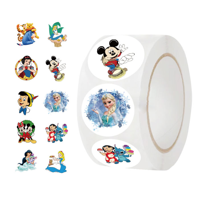 500pcs Disney Cartoon Mickey Mouse Princess Stickers DIY For Laptop ...