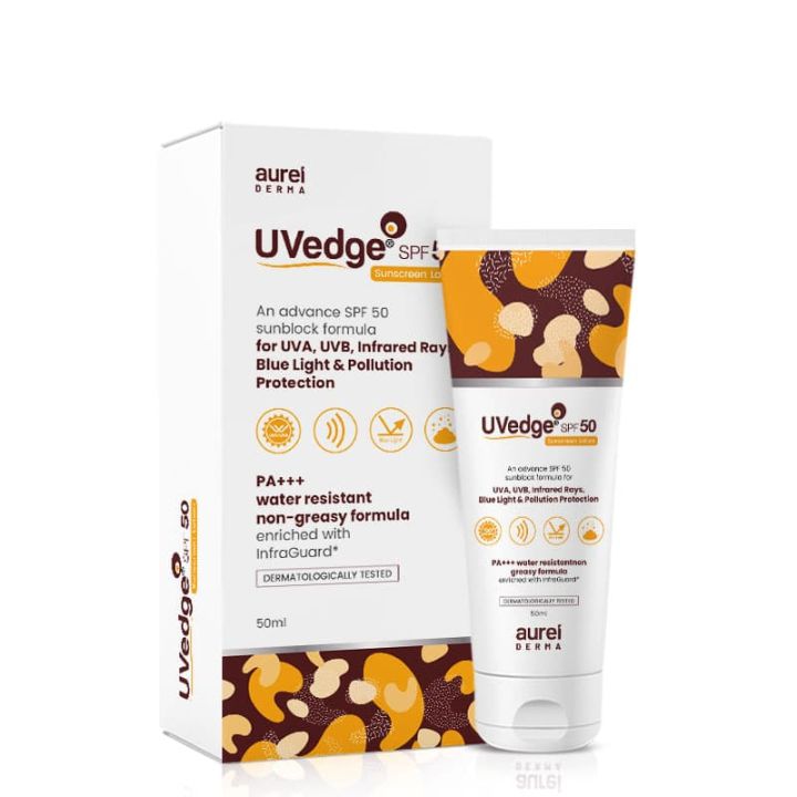 UVedge SPF-50 Sunscreen Lotion, 50ml | Daraz.com.np