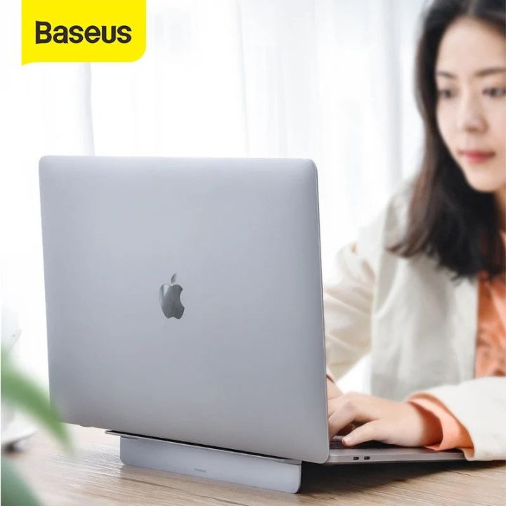 Baseus Adjustable Foldable Alloy Laptop Stand Desktop Notebook Holder ...