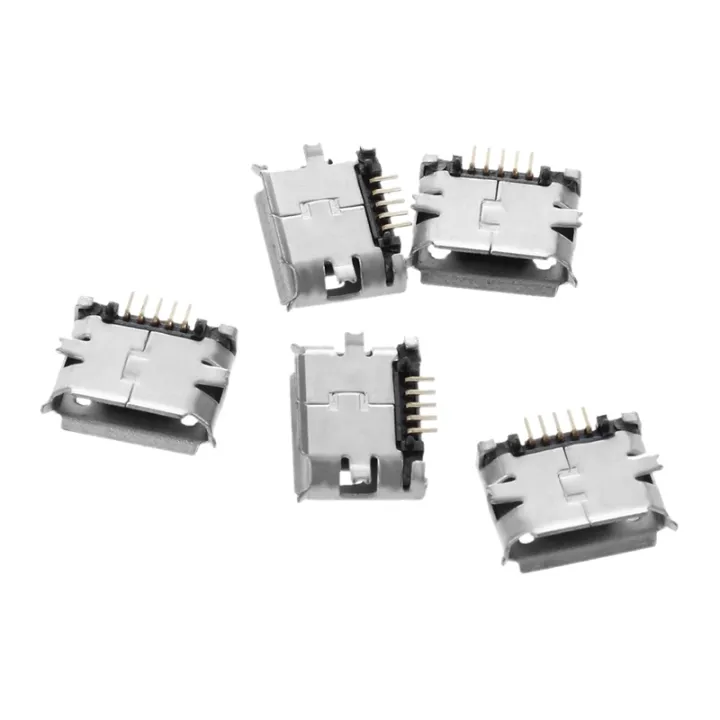 5 Pcs Micro B USB Female Connector 5 Pin SMT PCB Mount Port | Daraz.com.np