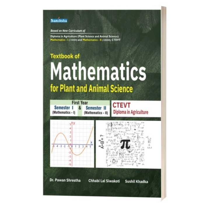 Textbook Of Mathematics For Plant And Animal Science 2024 | Daraz.com.np
