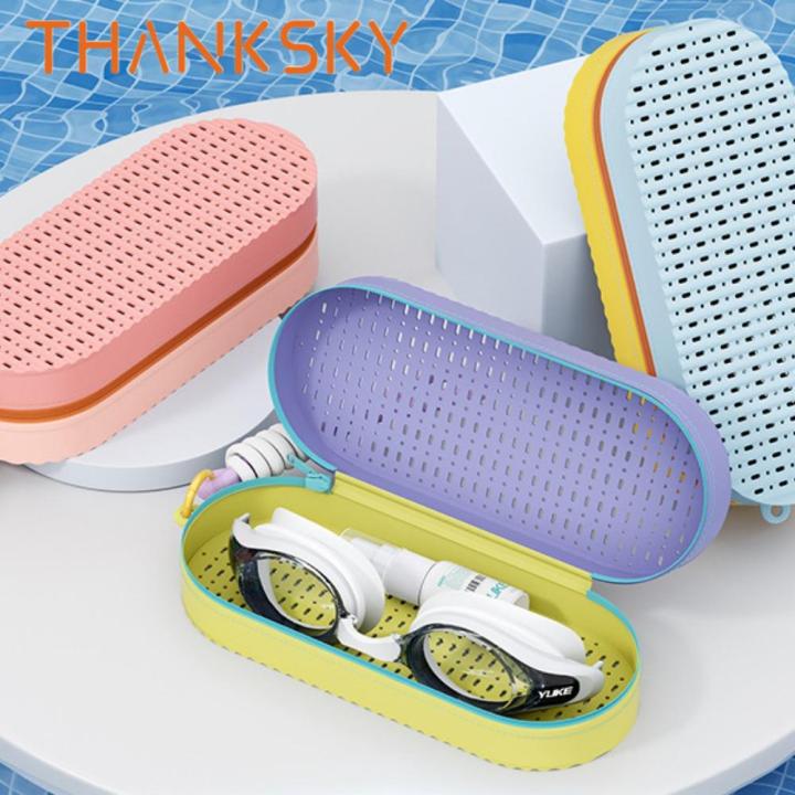 Reading Eyewear Case Portable Zipper Swim Goggle Case Waterproof ...