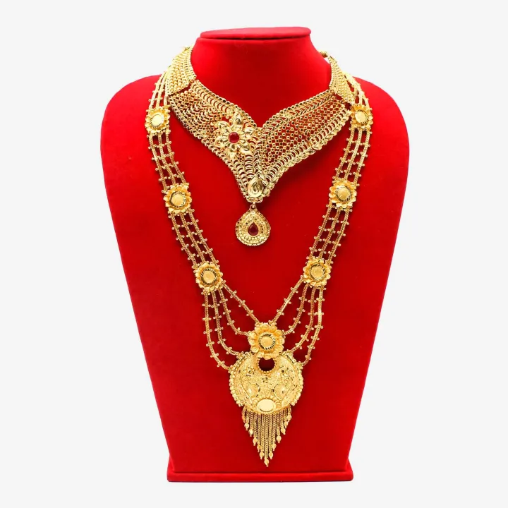 Gold Coin Rani Harr With Chokar/Neckless | Daraz.com.np