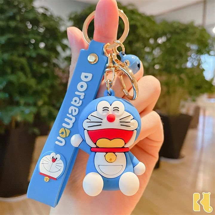 Doraemon Keychain Creative Anime Cat Doraemon Children's Bag Pendant ...