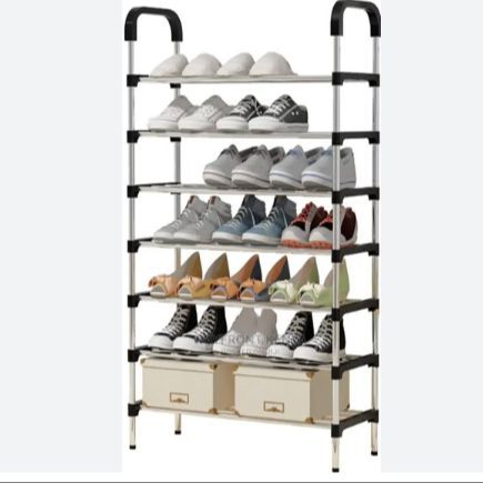 Multi Layers Stainless Steel Rods Shoes Rack Home Organizer ,Easy To ...