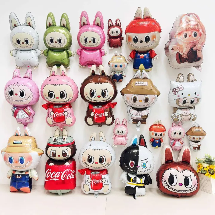 Labubu Aluminum Foil Childrens Cartoon Birthday Decoration Room Decor ...