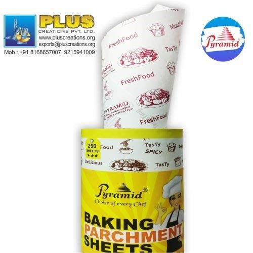 Pyramid Baking Parchment Sheets -11" X 11" Sheet X 250 Sheet/Can ...