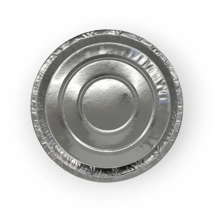 Disposable Aluminium Plated Paper Plate Thali 10" Diameter For Snacks ...