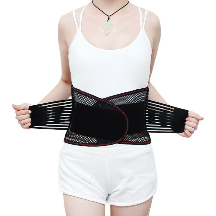 Adjustable Waist Trainer Belt Men Women Lower Back Brace Spine Support ...