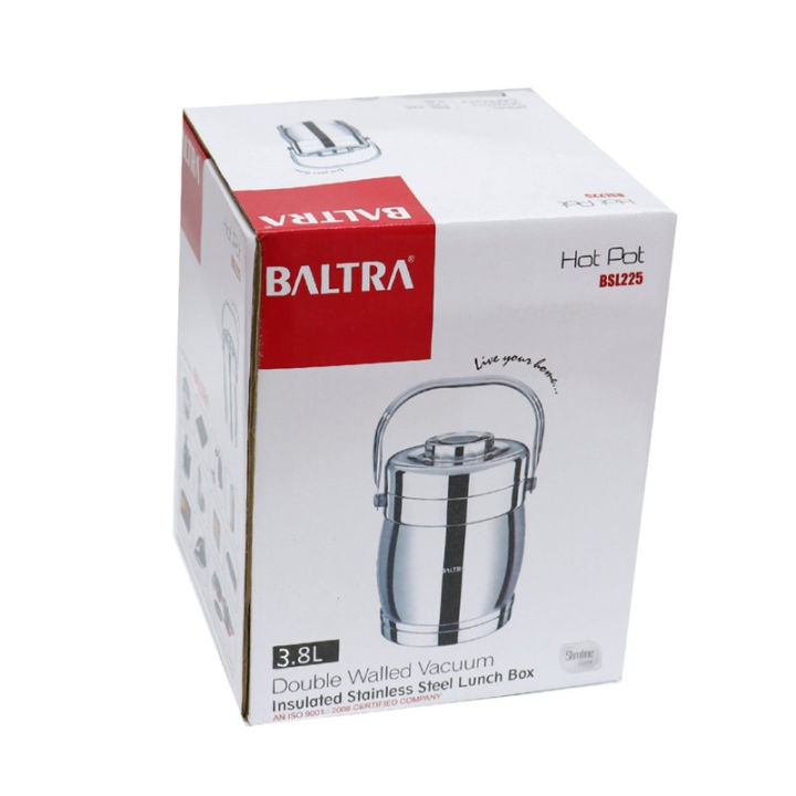 Baltra Insulated Stainless Steel Lunch Box Hot Pot 3.8L | Daraz.com.np