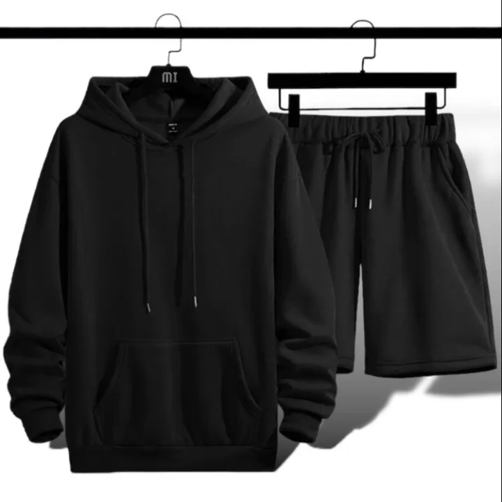 Thin Soft Cotton Hoodie & Shorts Set For Men (Summer Wear) | Daraz.com.np