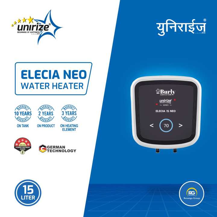 Unirize Elecia Neo Touch Control Water Heater 15Liter | Daraz.com.np
