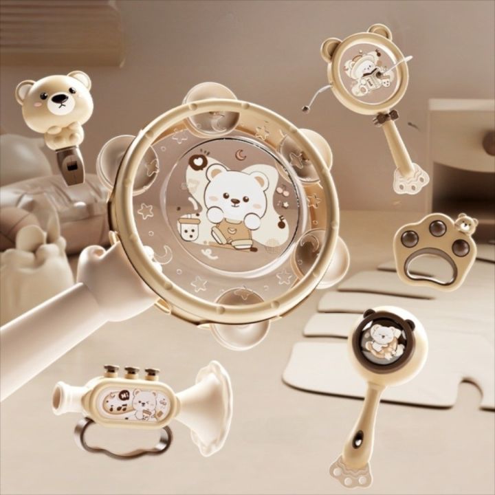 Fun Bear Montessori Music Instruments Toy Early Visual Stimulation ...