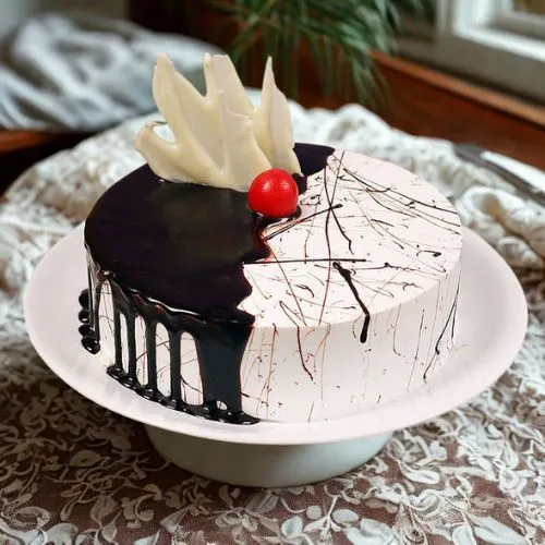 Kathmandu Online Cake Shop 1 Pound Choco-Vanilla Cake | Daraz.com.np