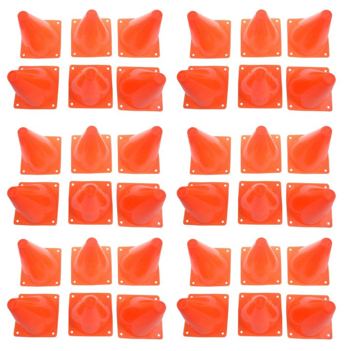 TWEXQNY 7-Inch Plastic Traffic Cones (36-Pack) Multi-Purpose Cone ...