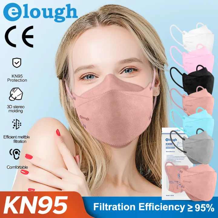 Elough mascarillas fpp2 masks 10-100PCS 4 ply respiratory mask fpp2mask ...