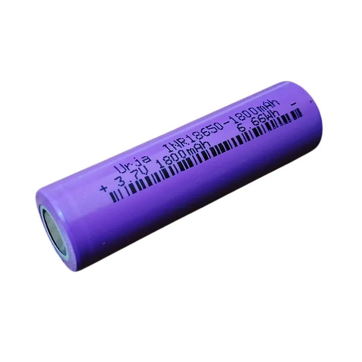 Urja INR 18650 Rechargeable Lithium-Ion Battery - 1800mAh, 3.7V, 6.66Wh - High Performance Flat ...