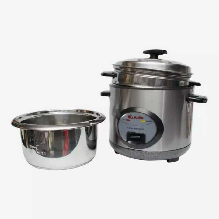 Diamond Moon Stanless Steel Rice Cooker 1.5L (DRCM150) | Daraz.com.np
