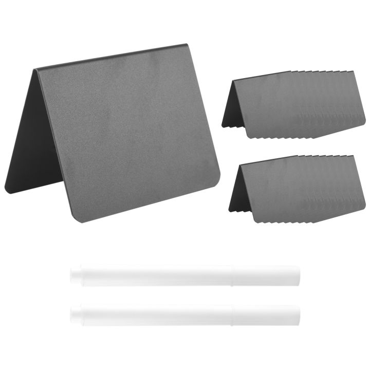 20 Pieces Mini Chalkboard Signs A-Shaped Chalkboard Tables Buffet Tags ...