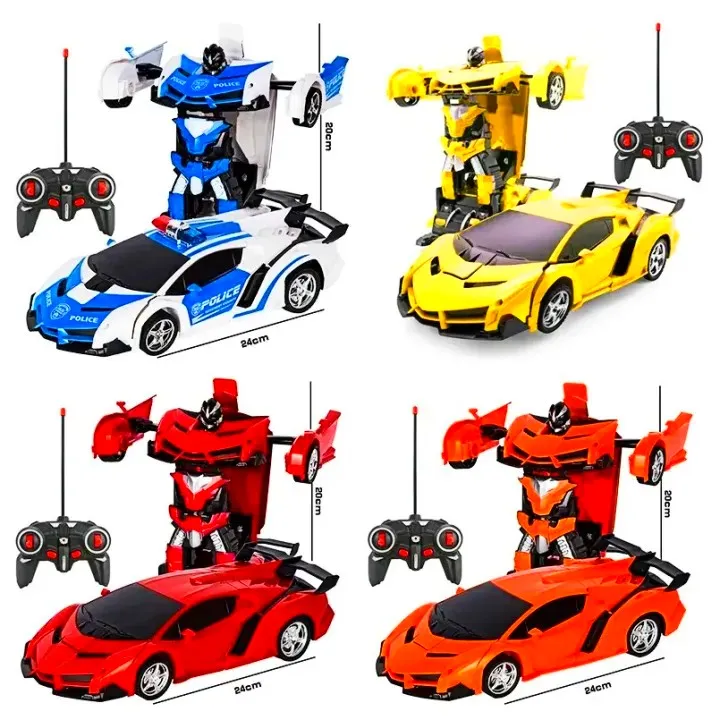 “SpeedBot Lambo Transformer – Red Remote-Control Supercar with Robot ...