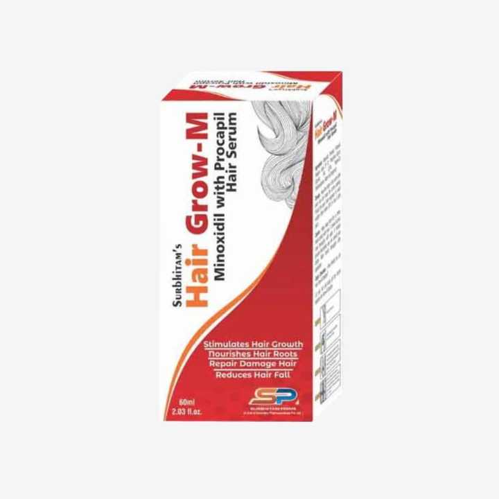 Hair Grow M Serum Minoxidil With Procapil Hair Serum 60Ml | Daraz.com.np