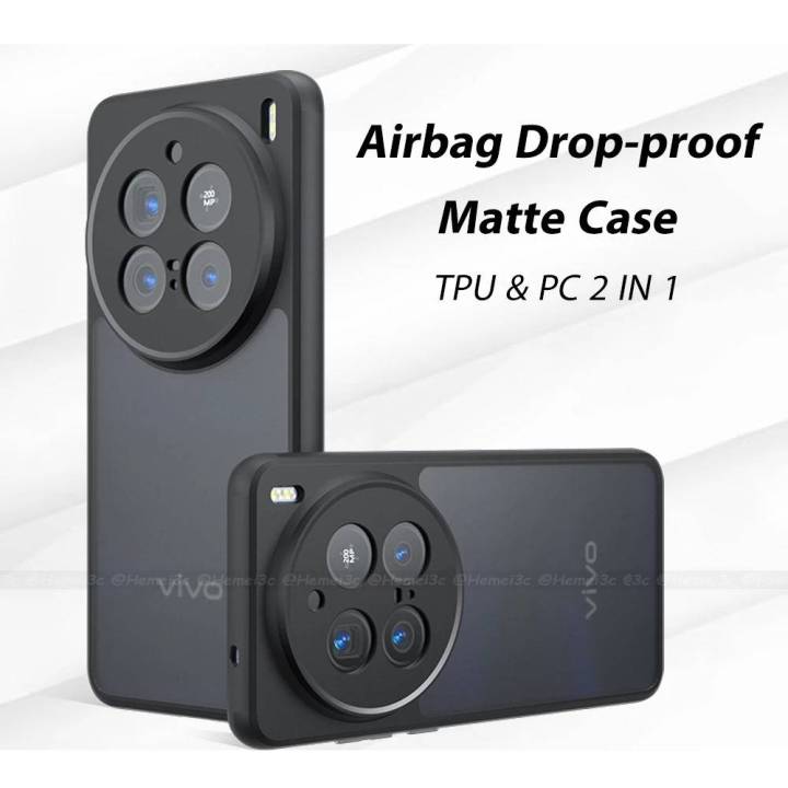 Vivo X200 Pro Casing No Yellowing Matte Transparent Hard Acrylic Phone ...