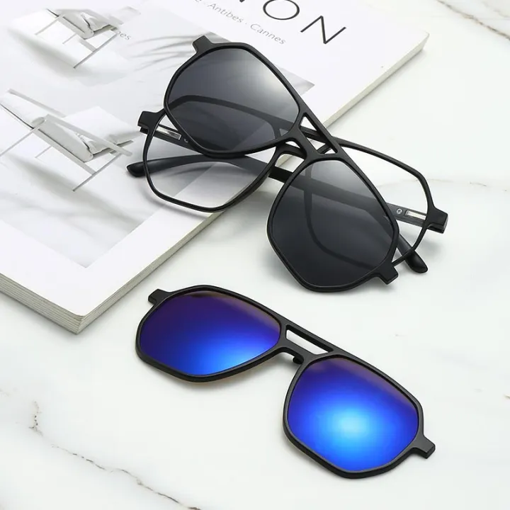Dongzhu 6 In 1 Custom Men Women Polarized Optical Magnetic Sunglasses ...