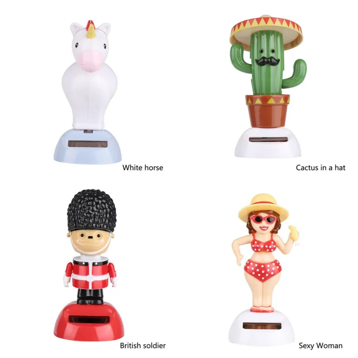 Cartoon Home Ornament Gift Shaking Moving Swing Dancing Flip Flaps Toy ...