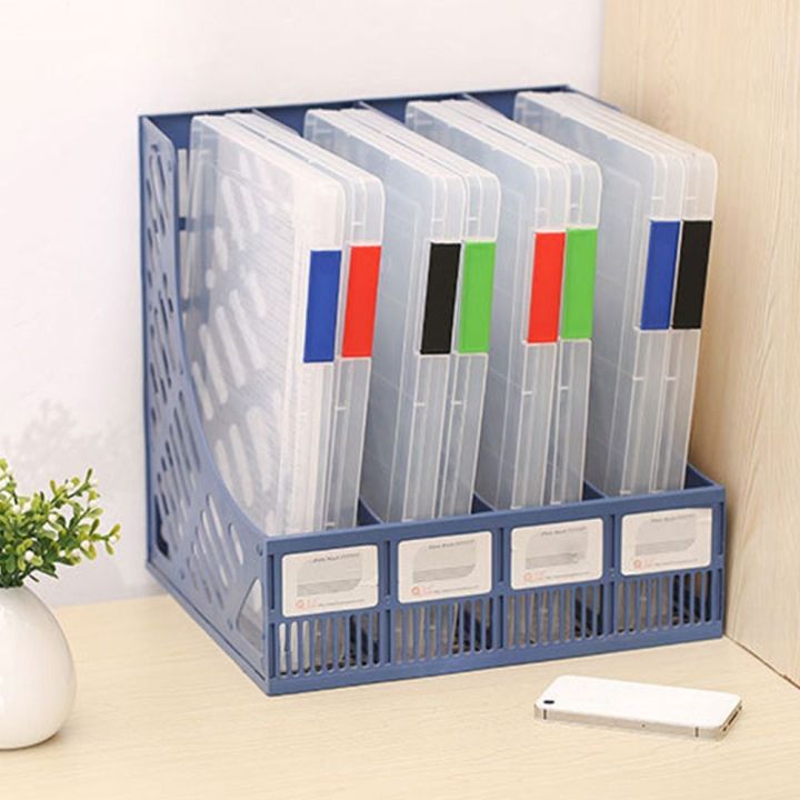 Portable Plastic Transparent Storage Folder Stationery Storage Box File ...