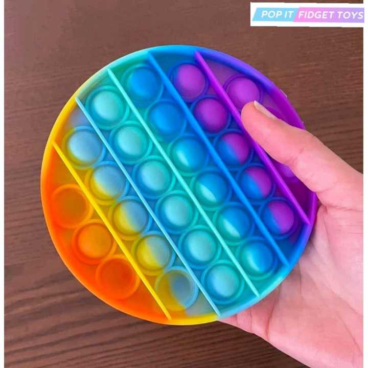 Circle Colorful Fidget Toys Push Pops Bubble Pop It | Daraz.com.np