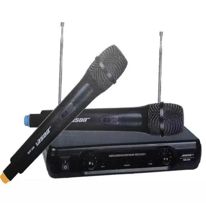 Professional Wireless Microphone System Dual Handheld Mic With Receiver ...