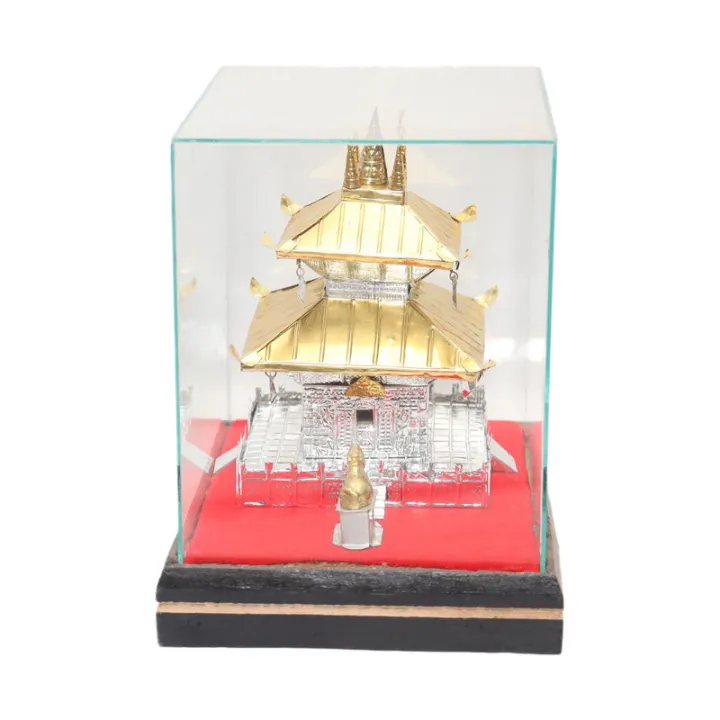 Brass Manakamana Temple Inside Glass Box Showpiece | Daraz.com.np