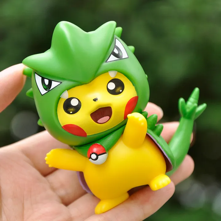 Pokemon Figure Pikachu Cosplay Charizard Model Doll Collectible Toy ...