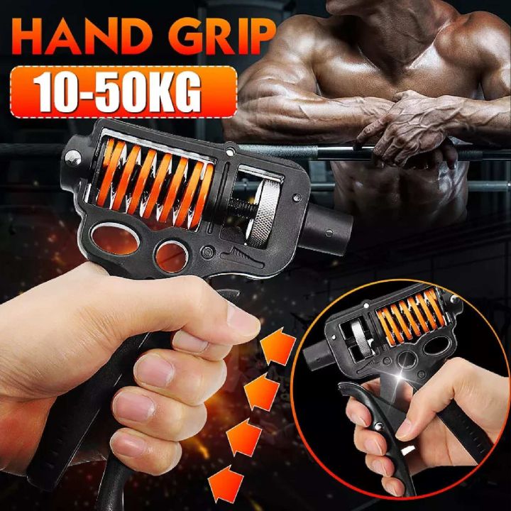 15-50KG Muscle Trainer Hand Grip Strengthener Fitness Equipment ABS ...
