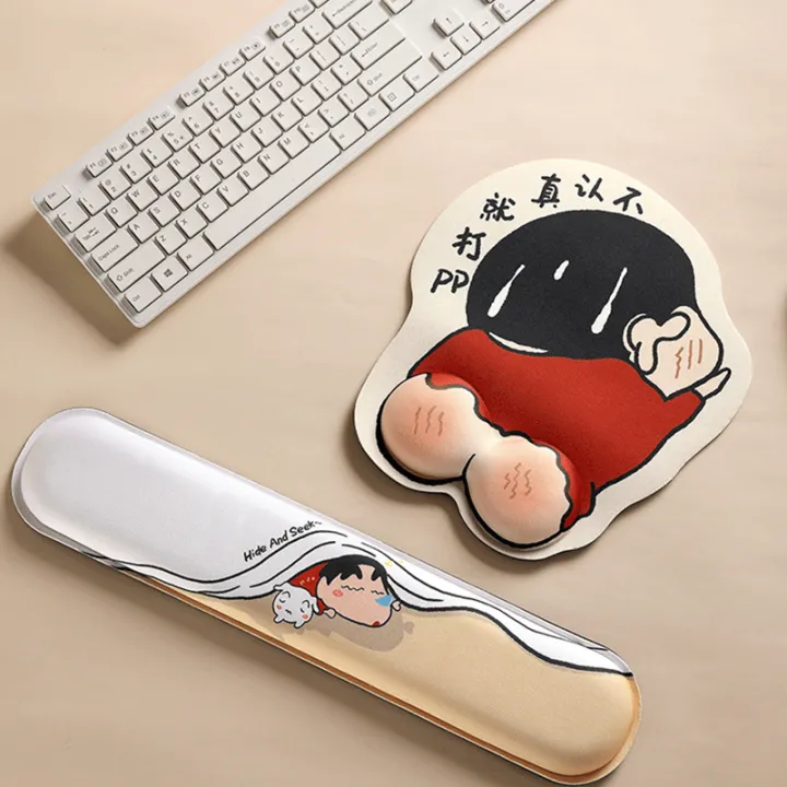 Crayon Shin-chan Mouse Pad Ergonomic Hand Support Pad Mats Keyboard ...