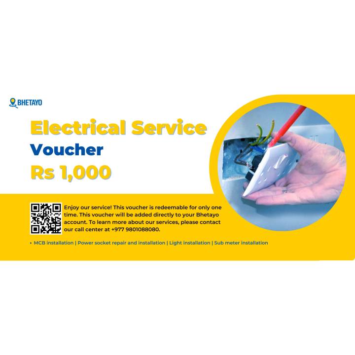 Bhetayo Electrical Service Voucher | Daraz.com.np