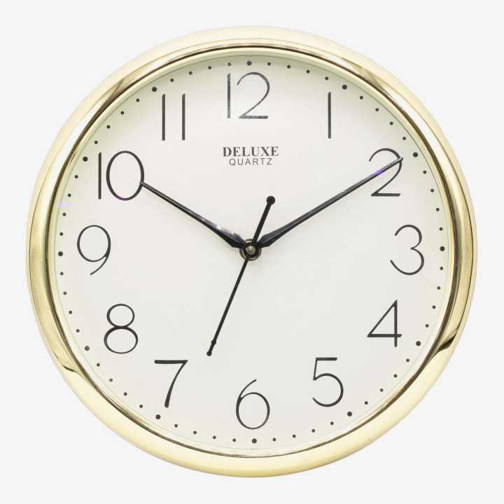 Golden Color Deluxe Quartz Wall Clock | Daraz.com.np