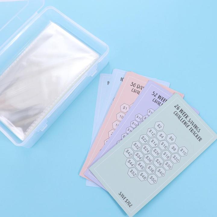 100Pcs Gift Creativity Money Saving Envelopes Kit Cash Challenge Cash ...