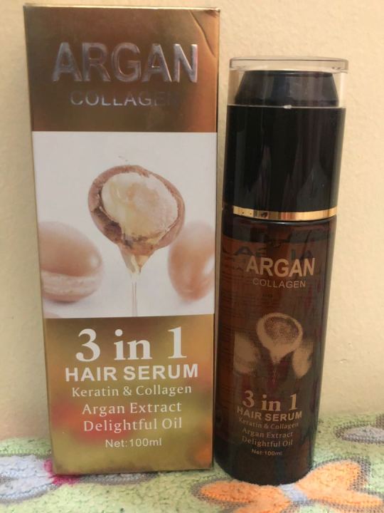 Argan Collagen 3 in 1 Hair Serum (100ml) | Daraz.com.np