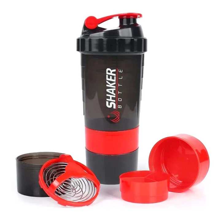 Spider Protein Shaker Bottle 500ml with 2 Storage Extra Compartment ...