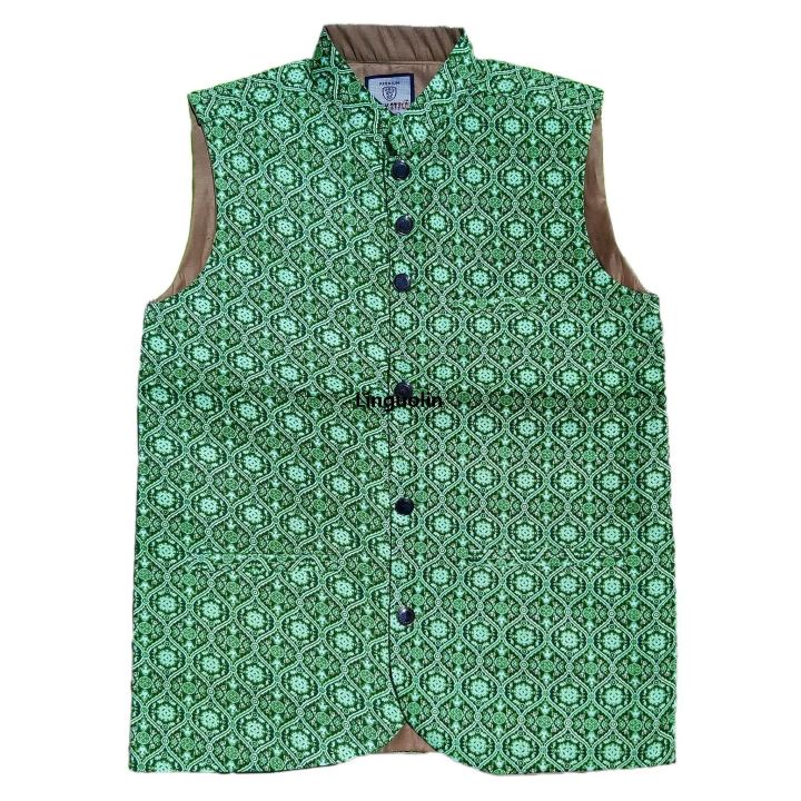 Linguolin Original Waistcoats for Men | Modi Coat | Digital Print Mujib ...