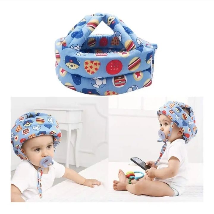 Baby Head Protector With Lace Lock Cushion Helmet | Daraz.com.np