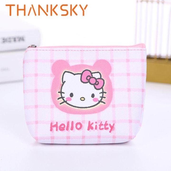 Portable Anime Melody Change Pouch Kitty Cat Cinnamoroll Coin Purse ...