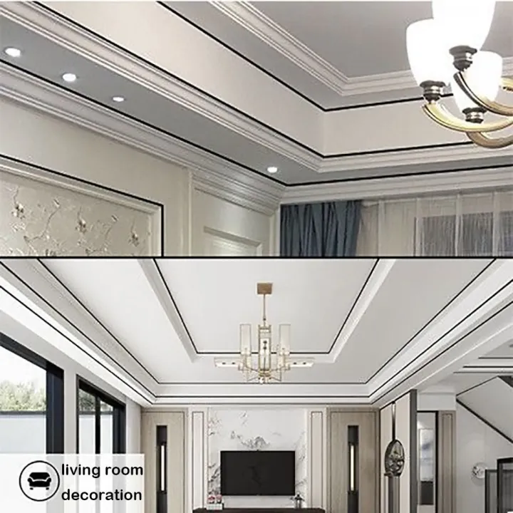 Ceiling Decor Line Self-adhesive Decoration Line PVC Waterproof Edge ...