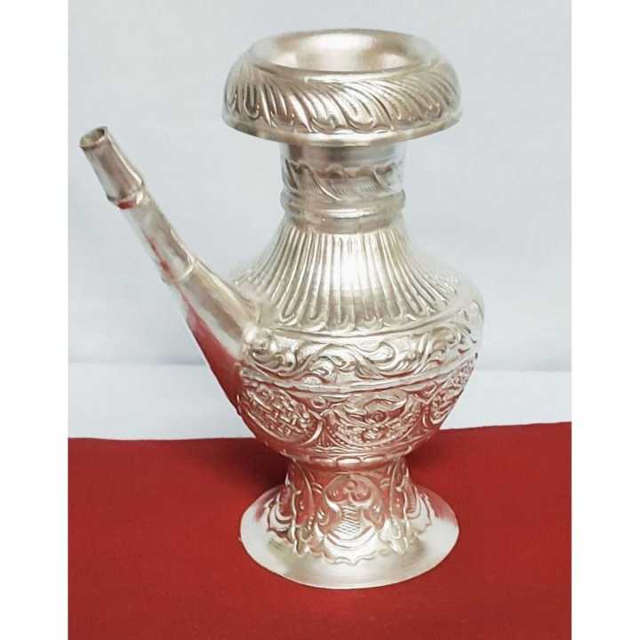 Silver Plated Carved Karuwa 8 Inches | Daraz.com.np