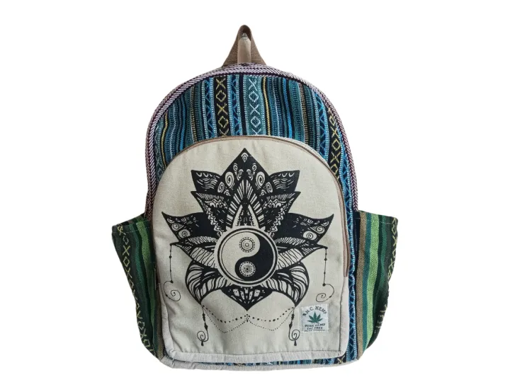 Handmade Sustainable Hemp & Cotton Mix Backpack for Unisex | Daraz.com.np