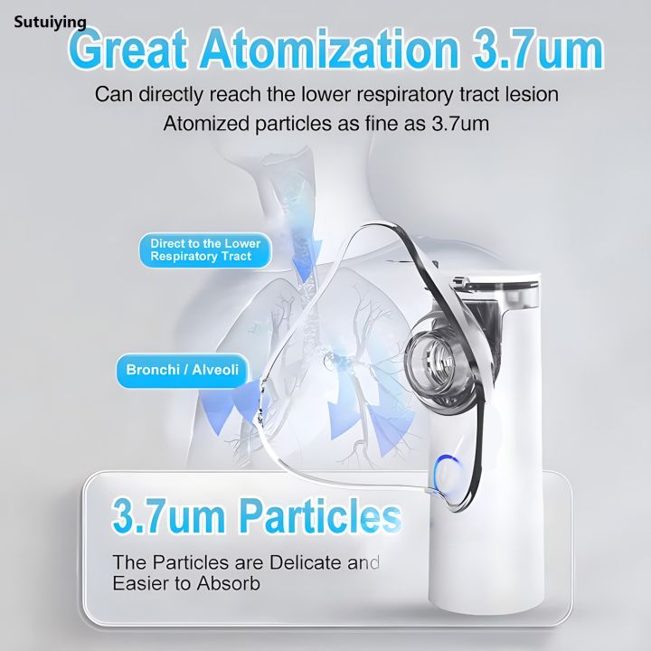 Sutuiying Portable Nebulizer Machine for Adults Kids,Nebulizer of Cool ...