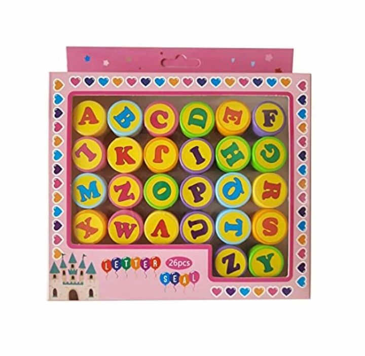 Colorful Self Inking Stamps Plastic Alphabet Stamps Set for Children ...