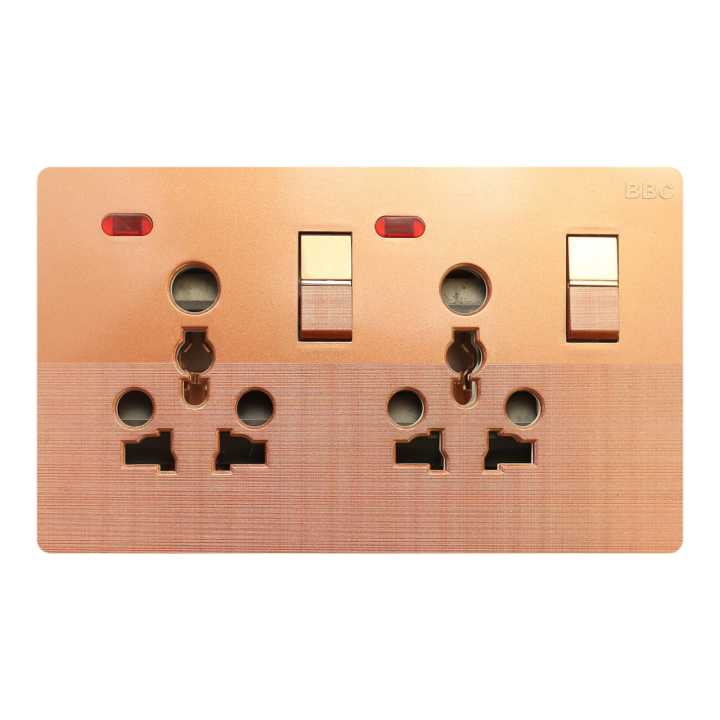 Brown BBC Double Power Socket | Daraz.com.np
